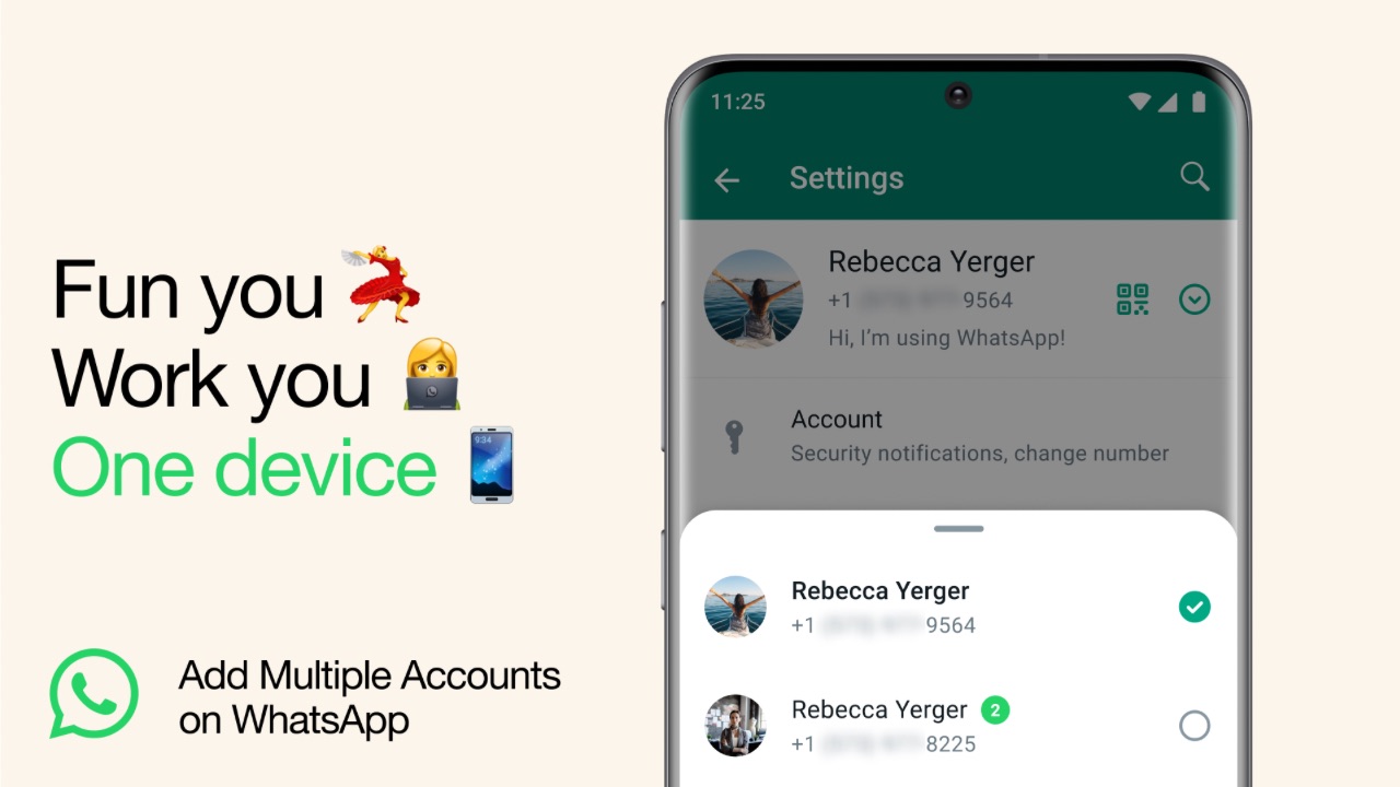WhatsApp Multi-account feature goes live for everyone WhatsApp Multi-account feature goes live for everyone